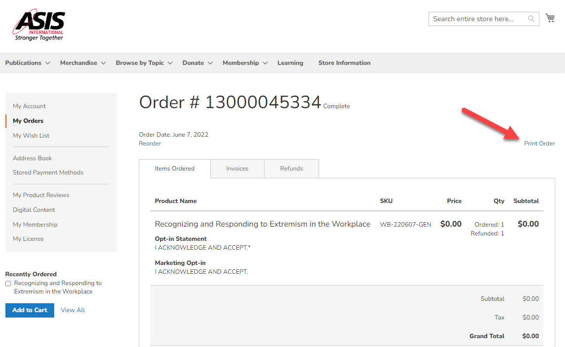 How can I retrieve my ASIS membership receipt? – ASIS International